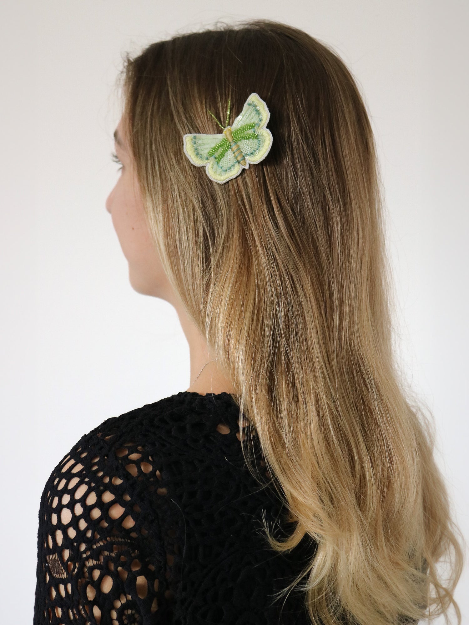 Golden Olive Butterfly Clip – Shaku